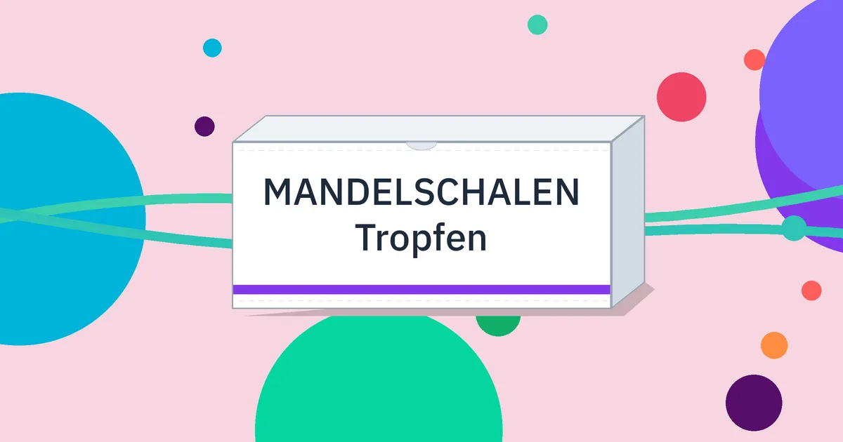 Symbolbild: Packung mit der Aufschrift MANDELSCHALEN Tropfen (PZN 19418854) – Verfügbarkeit und Bezug in Apotheken in Frankfurt am Main