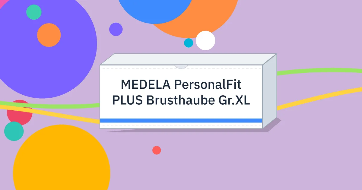 Symbolbild: Packung mit der Aufschrift MEDELA PersonalFit PLUS Brusthaube Gr.XL (PZN 15530198) – Verfügbarkeit und Bezug in Apotheken in Frankfurt am Main