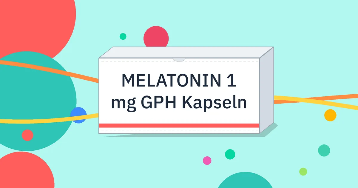 Symbolbild: Packung mit der Aufschrift MELATONIN 1 mg GPH Kapseln (PZN 06572938) – Verfügbarkeit und Bezug in Apotheken in Frankfurt am Main