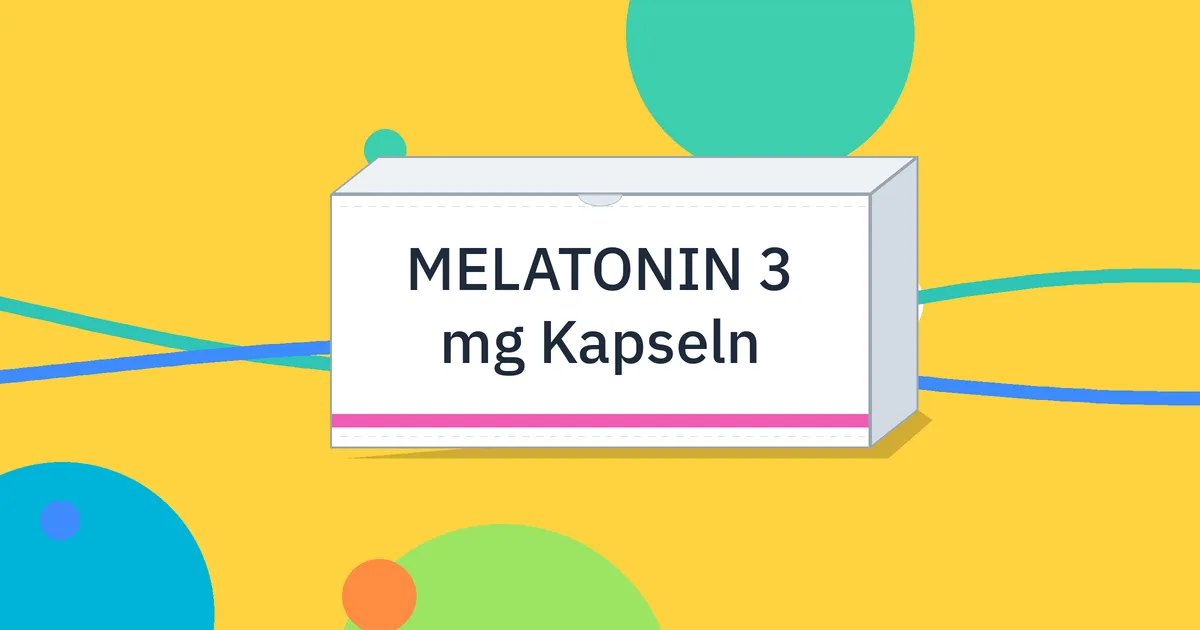 Symbolbild: Packung mit der Aufschrift MELATONIN 3 mg Kapseln (PZN 18002293) – Verfügbarkeit und Bezug in Apotheken in Frankfurt am Main