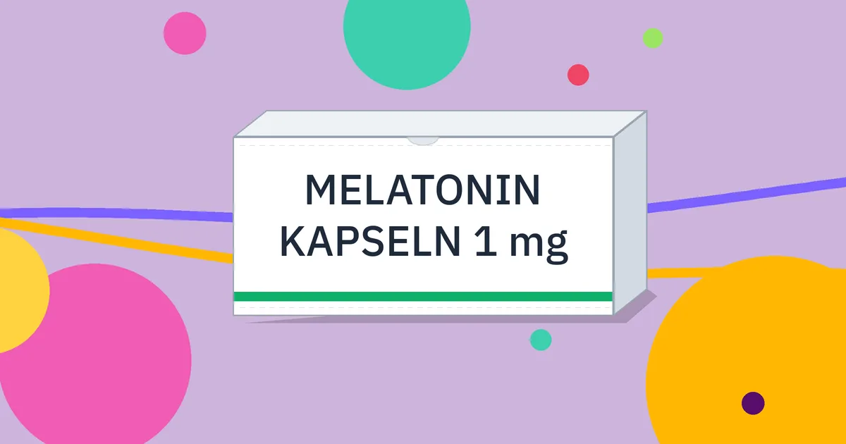 Symbolbild: Packung mit der Aufschrift MELATONIN KAPSELN 1 mg (PZN 17893769) – Verfügbarkeit und Bezug in Apotheken in Frankfurt am Main