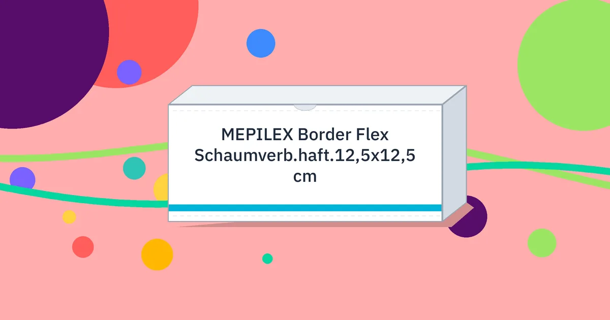 Symbolbild: Packung mit der Aufschrift MEPILEX Border Flex Schaumverb.haft.12,5x12,5 cm (PZN 18290694) – Verfügbarkeit und Bezug in Apotheken in Frankfurt am Main