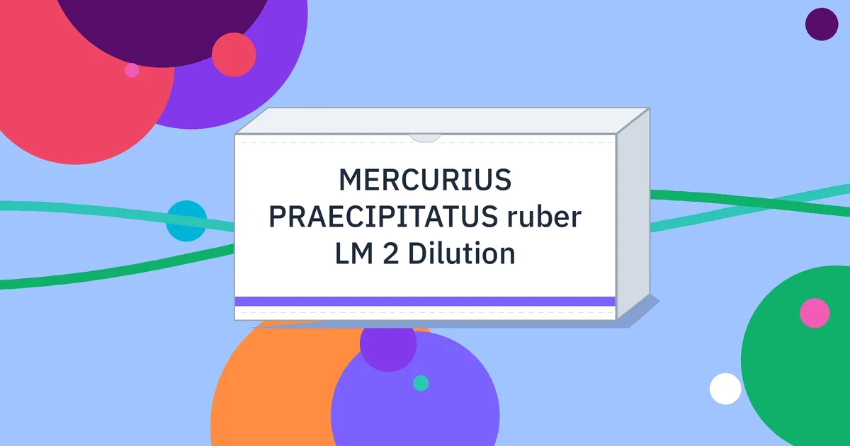 Symbolbild: Packung mit der Aufschrift MERCURIUS PRAECIPITATUS ruber LM 2 Dilution (PZN 12953024) – Verfügbarkeit und Bezug in Apotheken in Frankfurt am Main