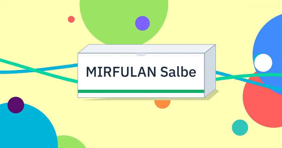 Symbolbild: Packung mit der Aufschrift MIRFULAN Salbe (PZN 04639578) – Verfügbarkeit und Bezug in Apotheken in Frankfurt am Main