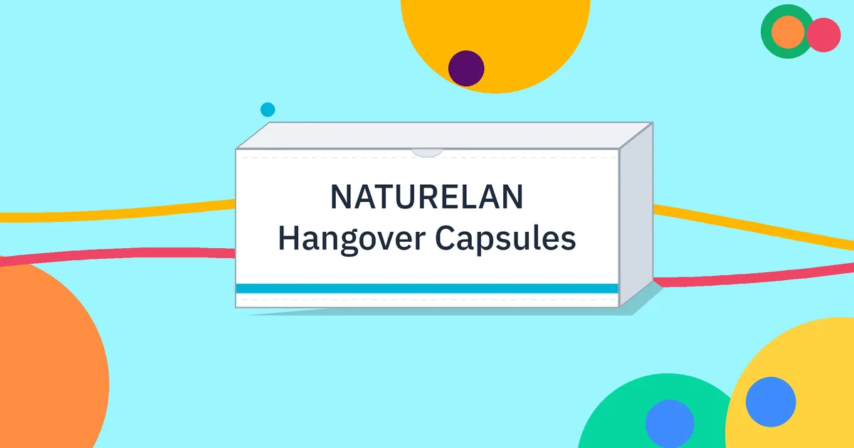 Symbolbild: Packung mit der Aufschrift NATURELAN Hangover Capsules (PZN 20351552) – Verfügbarkeit und Bezug in Apotheken in Frankfurt am Main