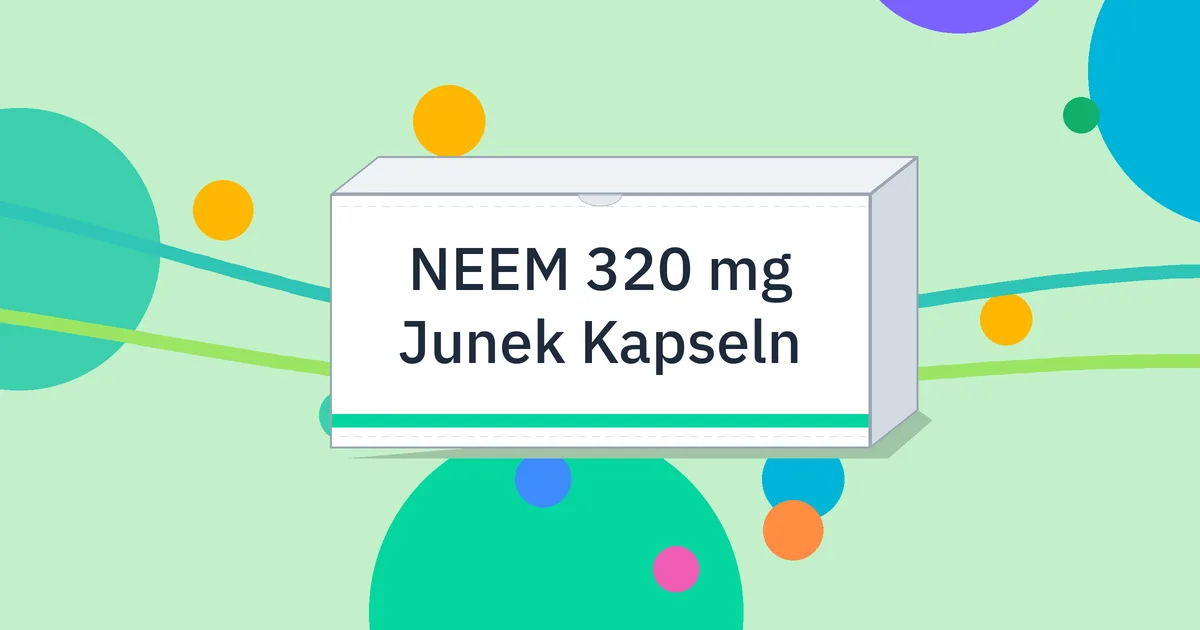 Symbolbild: Packung mit der Aufschrift NEEM 320 mg Junek Kapseln (PZN 10053865) – Verfügbarkeit und Bezug in Apotheken in Frankfurt am Main