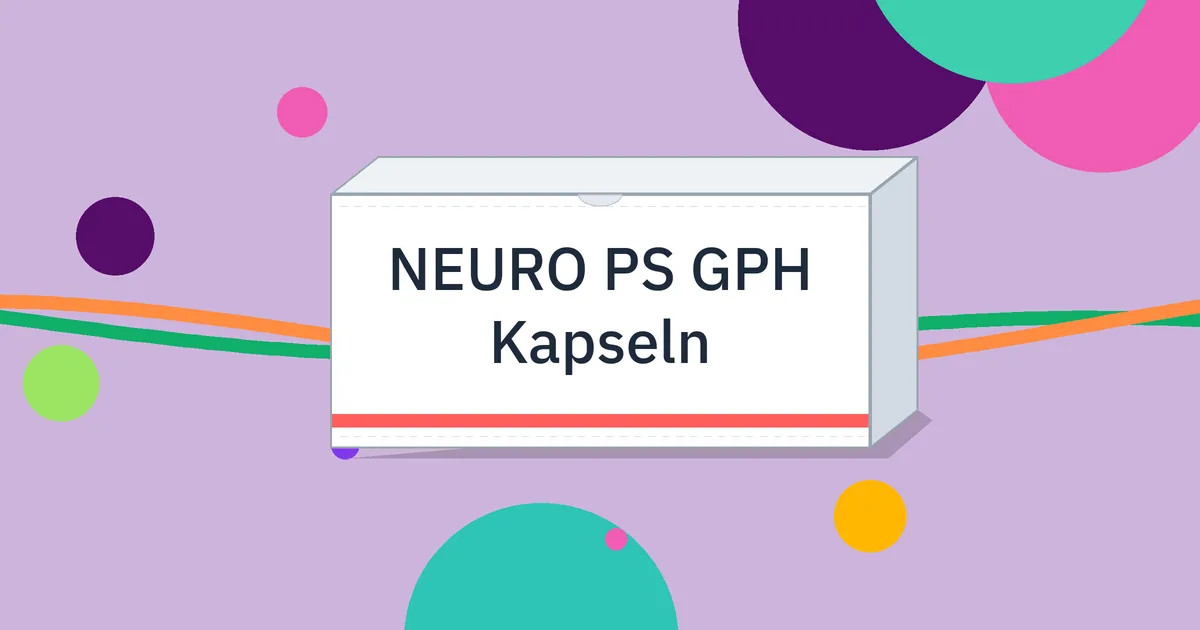 Symbolbild: Packung mit der Aufschrift NEURO PS GPH Kapseln (PZN 09323408) – Verfügbarkeit und Bezug in Apotheken in Frankfurt am Main