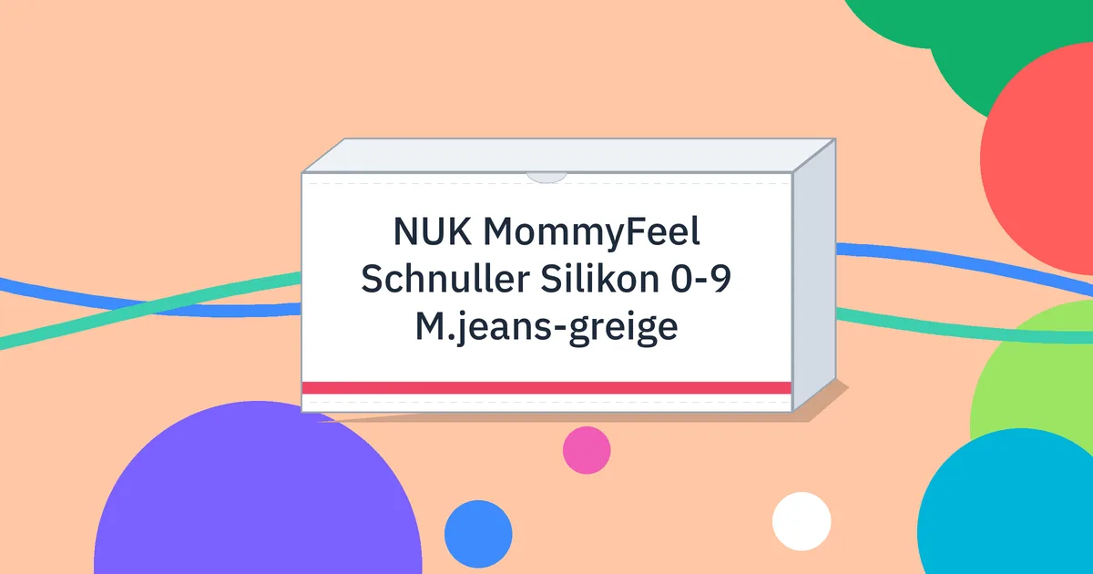 Symbolbild: Packung mit der Aufschrift NUK MommyFeel Schnuller Silikon 0-9 M.jeans-greige (PZN 18294114) – Verfügbarkeit und Bezug in Apotheken in Frankfurt am Main