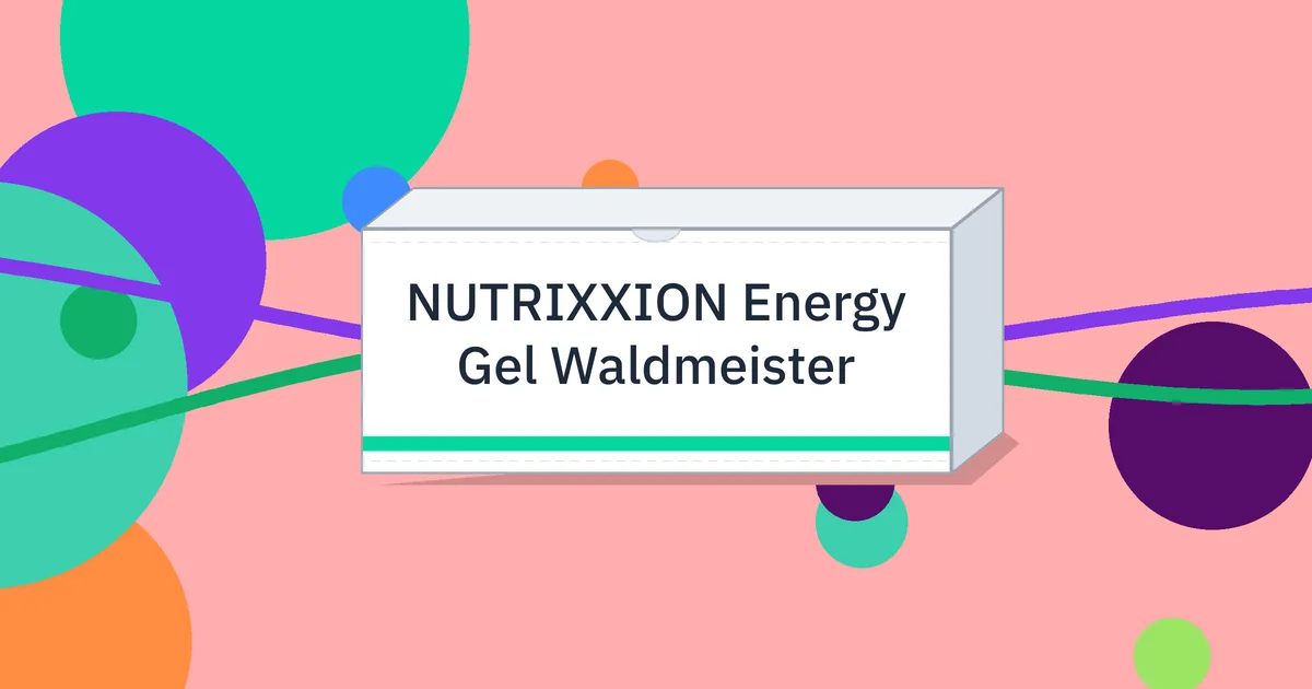 Symbolbild: Packung mit der Aufschrift NUTRIXXION Energy Gel Waldmeister (PZN 14212912) – Verfügbarkeit und Bezug in Apotheken in Frankfurt am Main