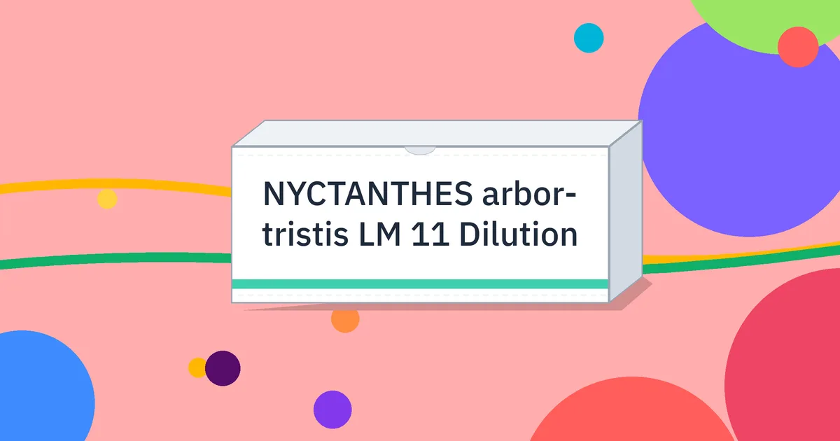 Symbolbild: Packung mit der Aufschrift NYCTANTHES arbor-tristis LM 11 Dilution (PZN 13620951) – Verfügbarkeit und Bezug in Apotheken in Frankfurt am Main
