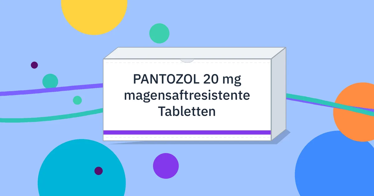 Symbolbild: Packung mit der Aufschrift PANTOZOL 20 mg magensaftresistente Tabletten (PZN 13577764) – Verfügbarkeit und Bezug in Apotheken in Frankfurt am Main