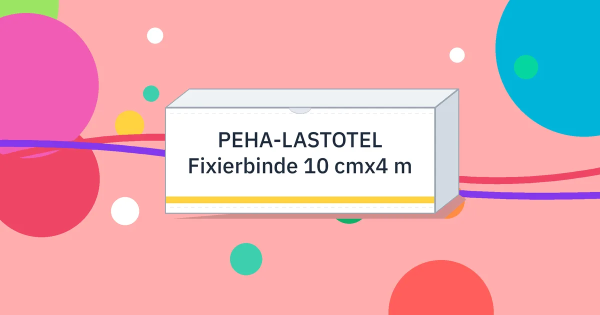 Symbolbild: Packung mit der Aufschrift PEHA-LASTOTEL Fixierbinde 10 cmx4 m (PZN 19679862) – Verfügbarkeit und Bezug in Apotheken in Frankfurt am Main