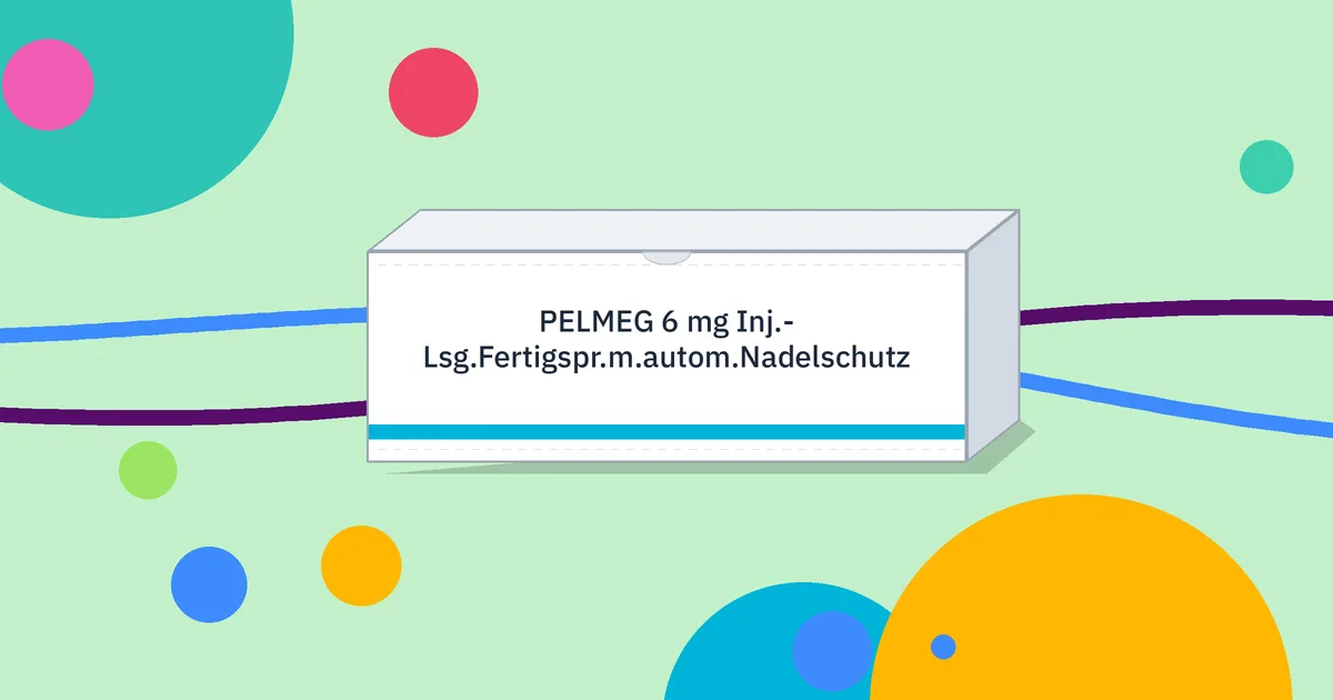 Symbolbild: Packung mit der Aufschrift PELMEG 6 mg Inj.-Lsg.Fertigspr.m.autom.Nadelschutz (PZN 16596905) – Verfügbarkeit und Bezug in Apotheken in Frankfurt am Main