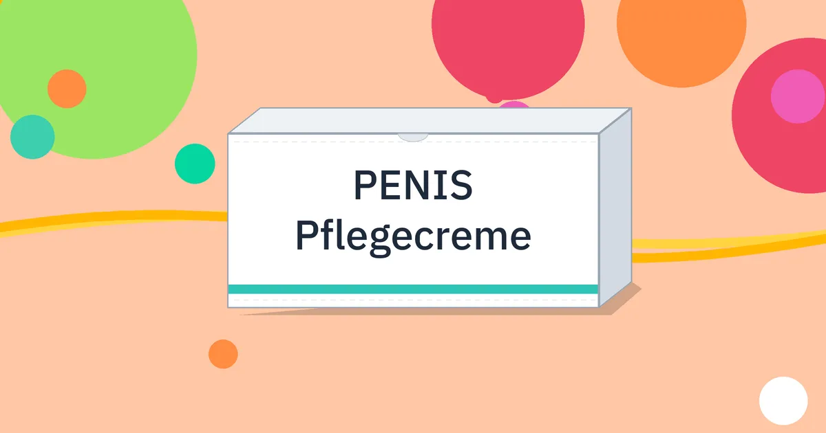 Symbolbild: Packung mit der Aufschrift PENIS Pflegecreme (PZN 10039718) – Verfügbarkeit und Bezug in Apotheken in Frankfurt am Main