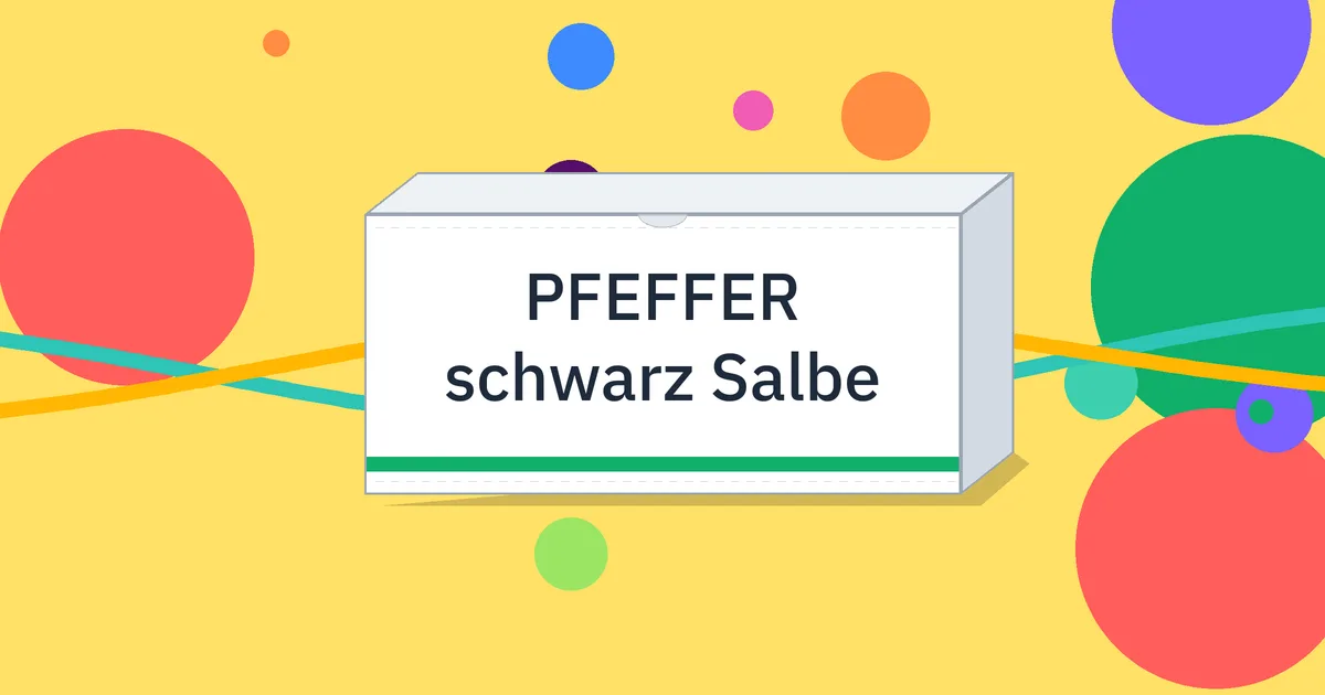 Symbolbild: Packung mit der Aufschrift PFEFFER schwarz Salbe (PZN 18301593) – Verfügbarkeit und Bezug in Apotheken in Frankfurt am Main