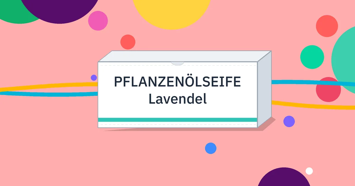 Symbolbild: Packung mit der Aufschrift PFLANZENÖLSEIFE Lavendel (PZN 17428311) – Verfügbarkeit und Bezug in Apotheken in Frankfurt am Main
