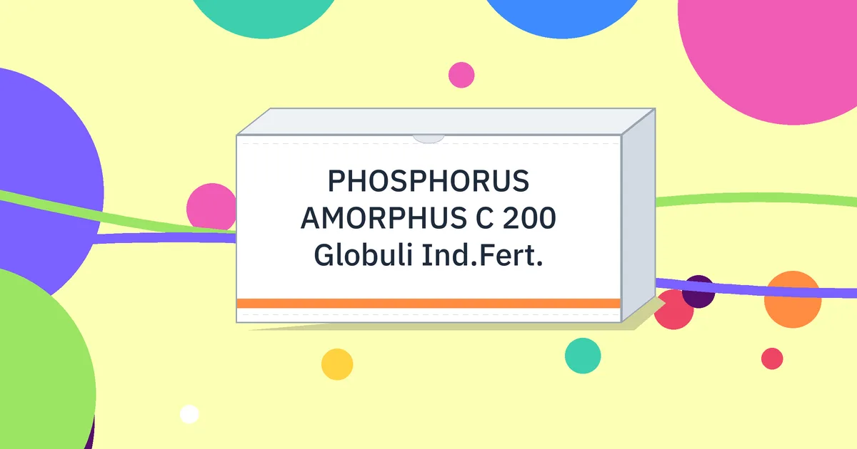 Symbolbild: Packung mit der Aufschrift PHOSPHORUS AMORPHUS C 200 Globuli Ind.Fert. (PZN 17689431) – Verfügbarkeit und Bezug in Apotheken in Frankfurt am Main