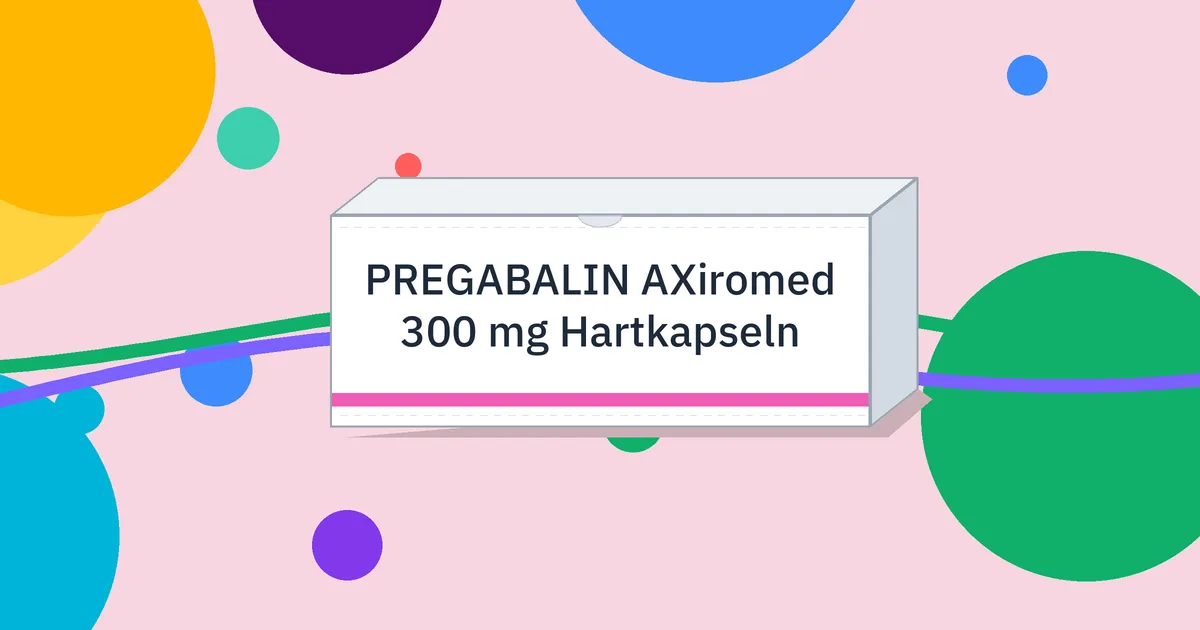 Symbolbild: Packung mit der Aufschrift PREGABALIN AXiromed 300 mg Hartkapseln (PZN 18488634) – Verfügbarkeit und Bezug in Apotheken in Frankfurt am Main