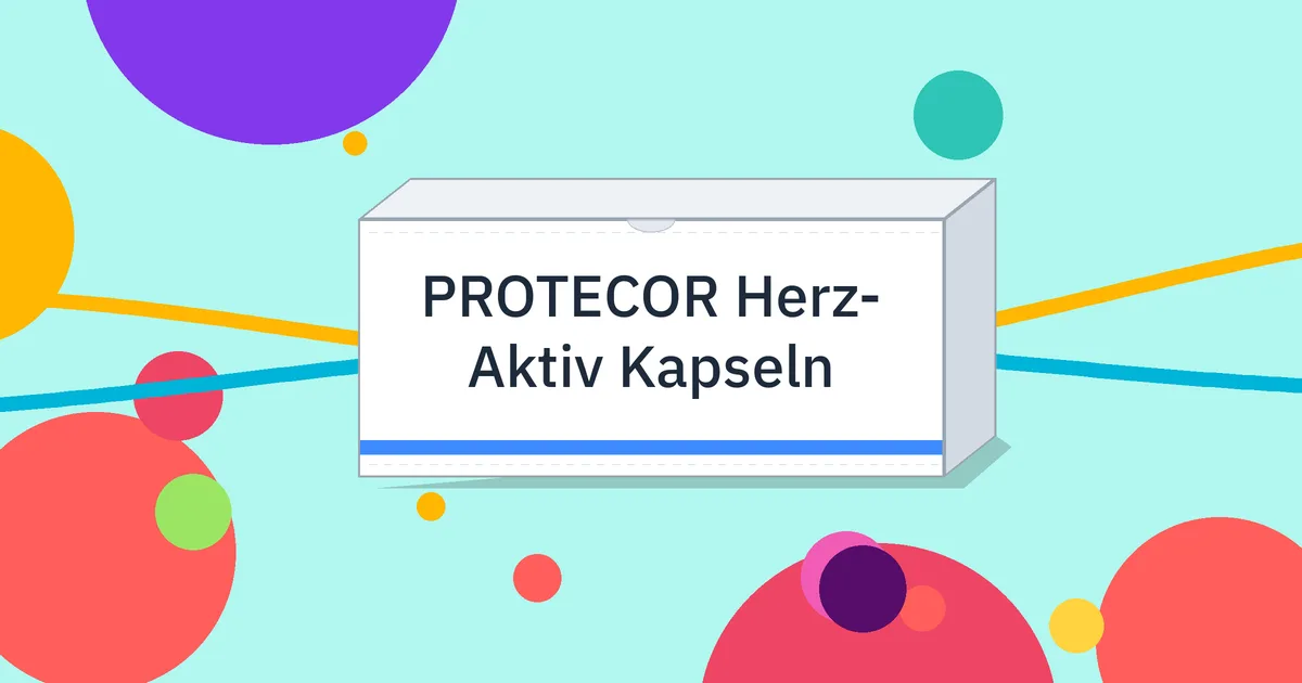 Symbolbild: Packung mit der Aufschrift PROTECOR Herz-Aktiv Kapseln (PZN 01249055) – Verfügbarkeit und Bezug in Apotheken in Frankfurt am Main