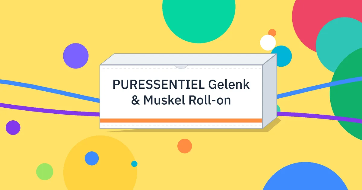 Symbolbild: Packung mit der Aufschrift PURESSENTIEL Gelenk & Muskel Roll-on (PZN 16021748) – Verfügbarkeit und Bezug in Apotheken in Frankfurt am Main