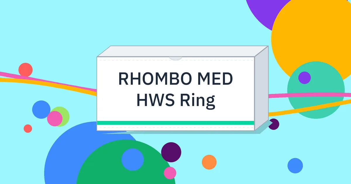 Symbolbild: Packung mit der Aufschrift RHOMBO MED HWS Ring (PZN 03947668) – Verfügbarkeit und Bezug in Apotheken in Frankfurt am Main