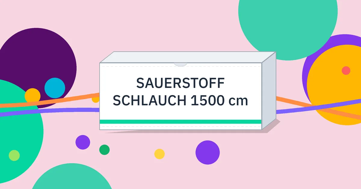 Symbolbild: Packung mit der Aufschrift SAUERSTOFF SCHLAUCH 1500 cm (PZN 18254126) – Verfügbarkeit und Bezug in Apotheken in Frankfurt am Main