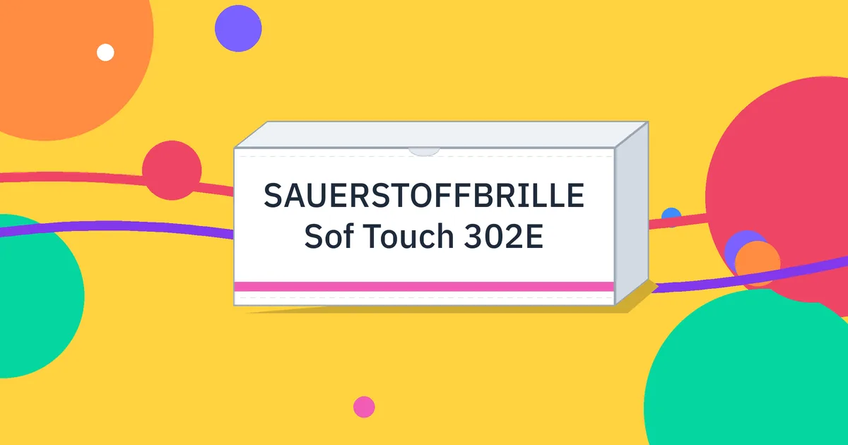 Symbolbild: Packung mit der Aufschrift SAUERSTOFFBRILLE Sof Touch 302E (PZN 01461625) – Verfügbarkeit und Bezug in Apotheken in Frankfurt am Main