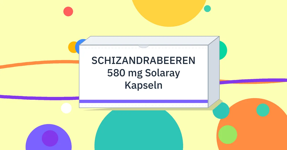 Symbolbild: Packung mit der Aufschrift SCHIZANDRABEEREN 580 mg Solaray Kapseln (PZN 17254704) – Verfügbarkeit und Bezug in Apotheken in Frankfurt am Main