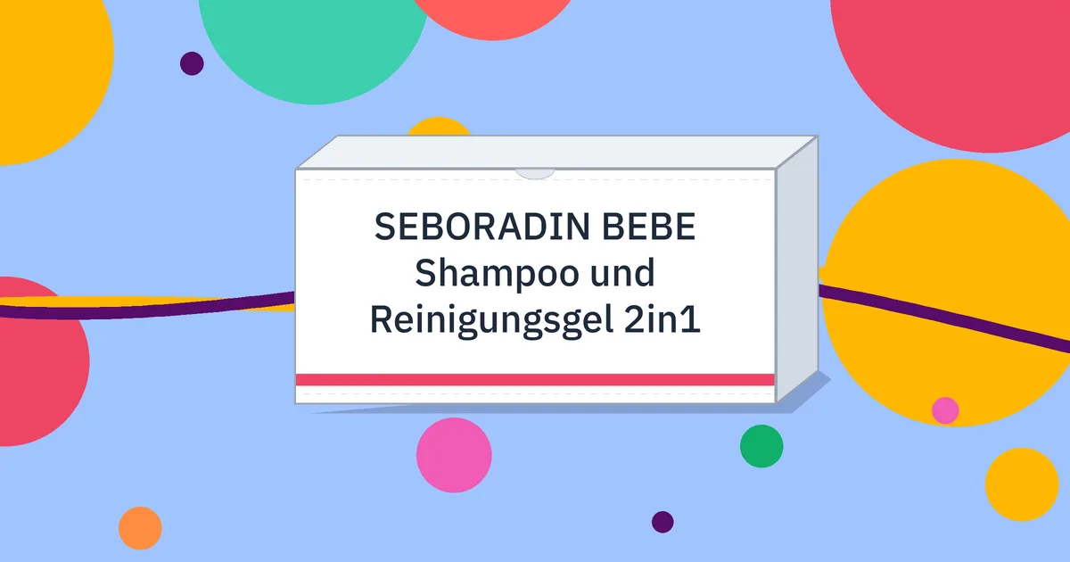 Symbolbild: Packung mit der Aufschrift SEBORADIN BEBE Shampoo und Reinigungsgel 2in1 (PZN 18402905) – Verfügbarkeit und Bezug in Apotheken in Frankfurt am Main