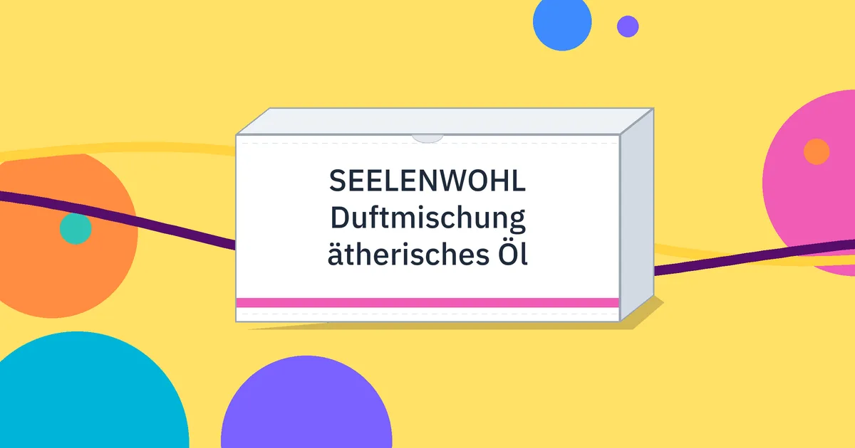 Symbolbild: Packung mit der Aufschrift SEELENWOHL Duftmischung ätherisches Öl (PZN 18703067) – Verfügbarkeit und Bezug in Apotheken in Frankfurt am Main