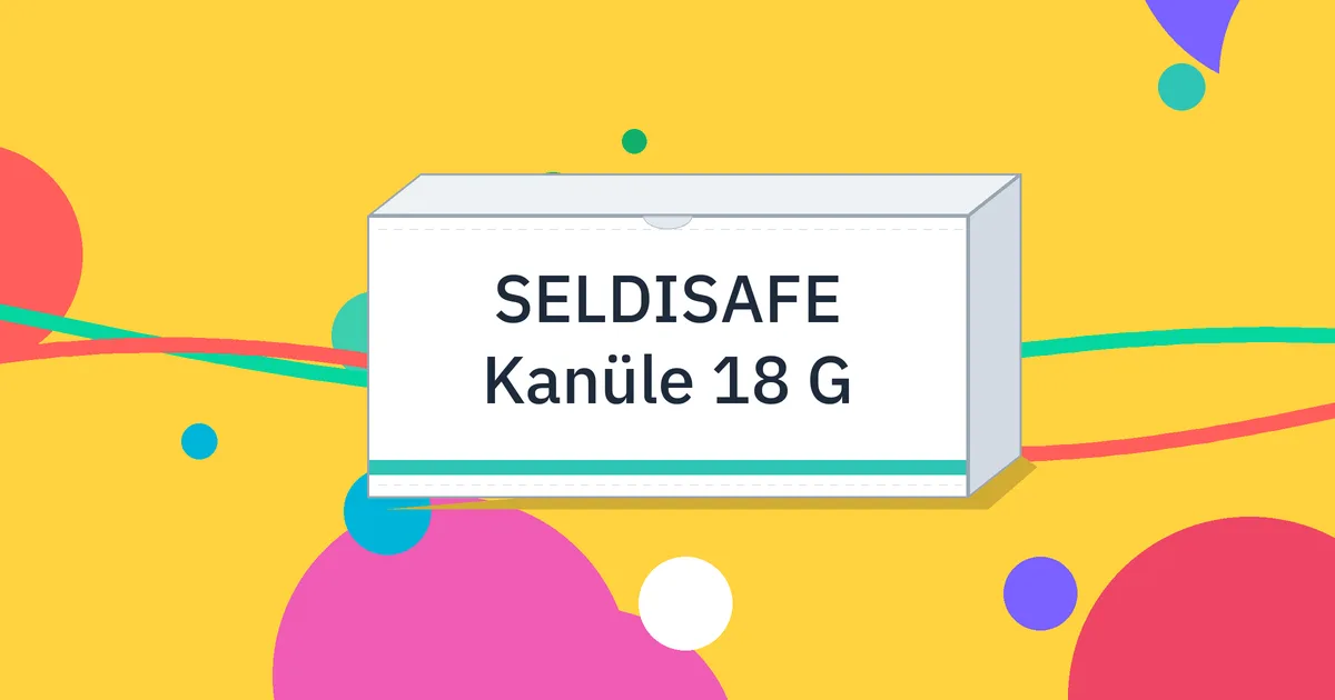 Symbolbild: Packung mit der Aufschrift SELDISAFE Kanüle 18 G (PZN 09527246) – Verfügbarkeit und Bezug in Apotheken in Frankfurt am Main
