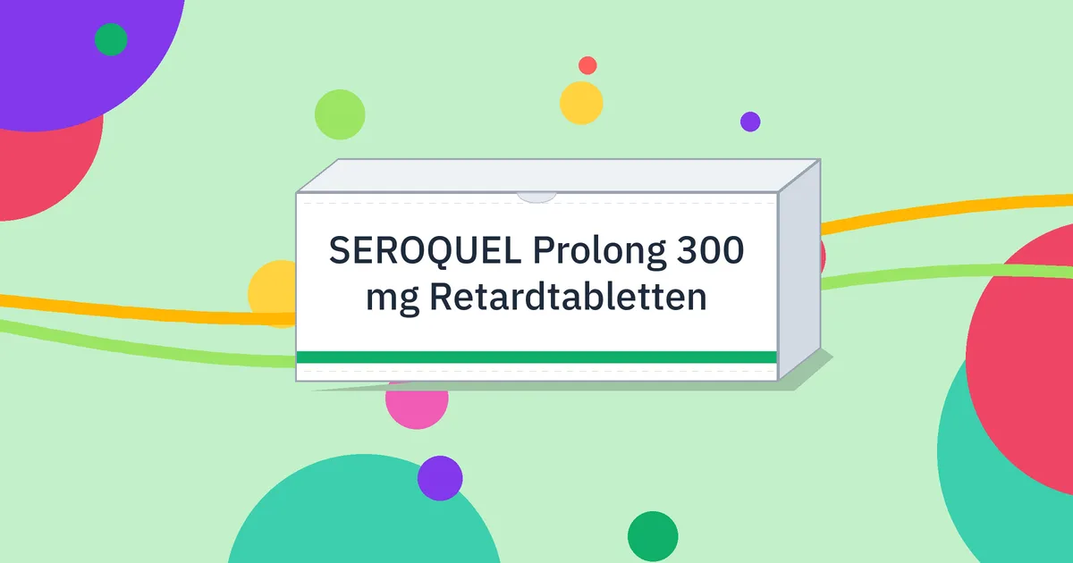 Symbolbild: Packung mit der Aufschrift SEROQUEL Prolong 300 mg Retardtabletten (PZN 03422322) – Verfügbarkeit und Bezug in Apotheken in Frankfurt am Main