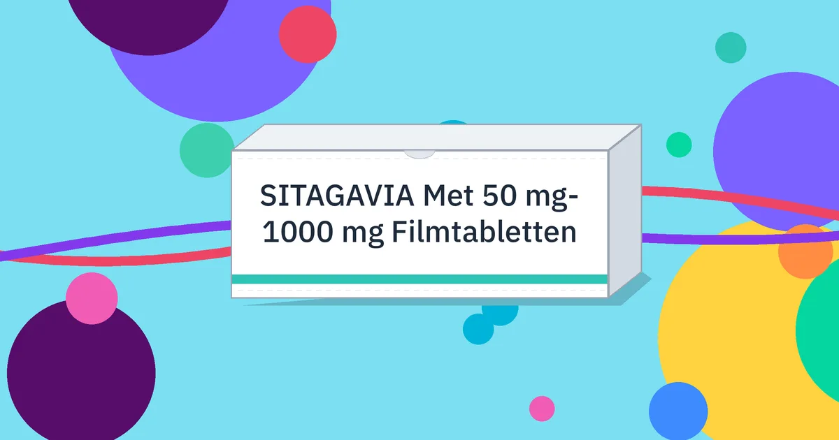 Symbolbild: Packung mit der Aufschrift SITAGAVIA Met 50 mg-1000 mg Filmtabletten (PZN 18061700) – Verfügbarkeit und Bezug in Apotheken in Frankfurt am Main