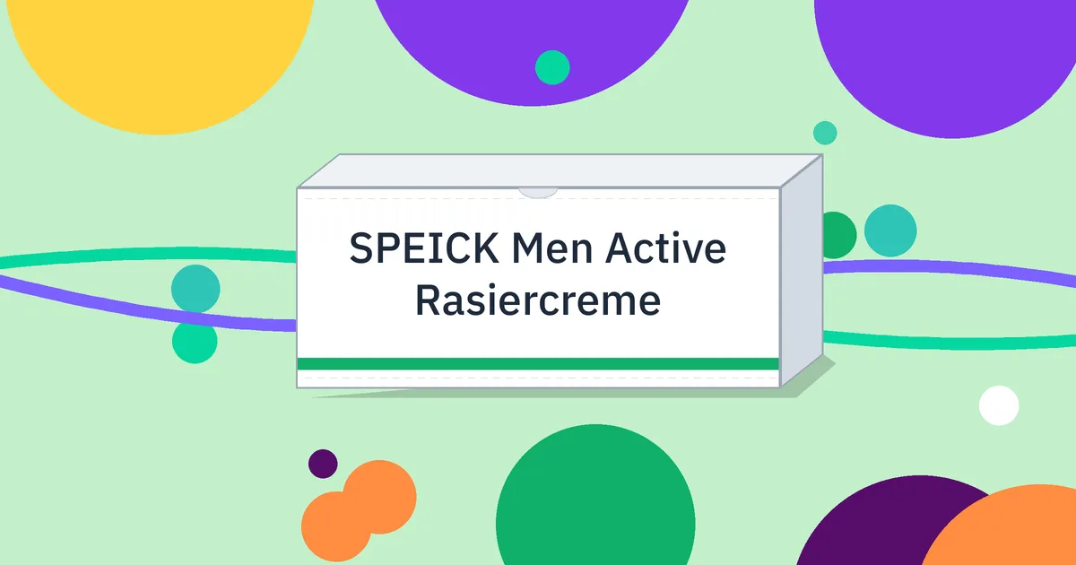 Symbolbild: Packung mit der Aufschrift SPEICK Men Active Rasiercreme (PZN 03070389) – Verfügbarkeit und Bezug in Apotheken in Frankfurt am Main