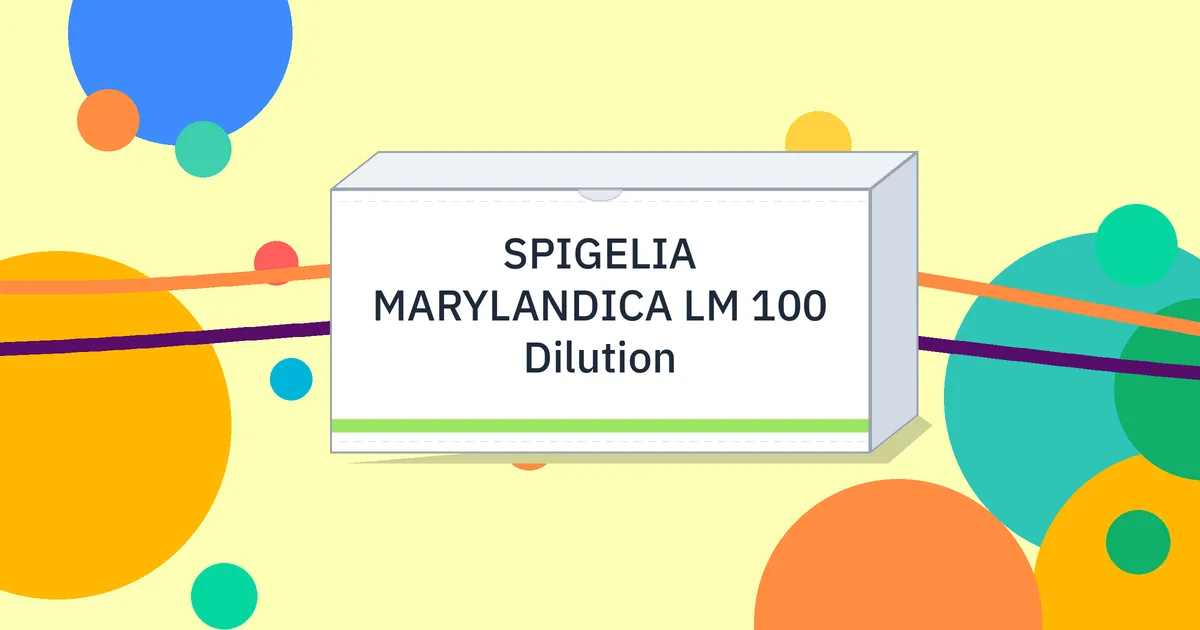 Symbolbild: Packung mit der Aufschrift SPIGELIA MARYLANDICA LM 100 Dilution (PZN 13195873) – Verfügbarkeit und Bezug in Apotheken in Frankfurt am Main