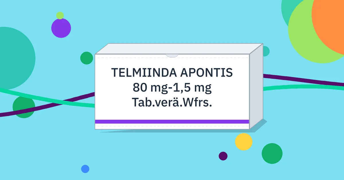 Symbolbild: Packung mit der Aufschrift TELMIINDA APONTIS 80 mg-1,5 mg Tab.verä.Wfrs. (PZN 19624507) – Verfügbarkeit und Bezug in Apotheken in Frankfurt am Main