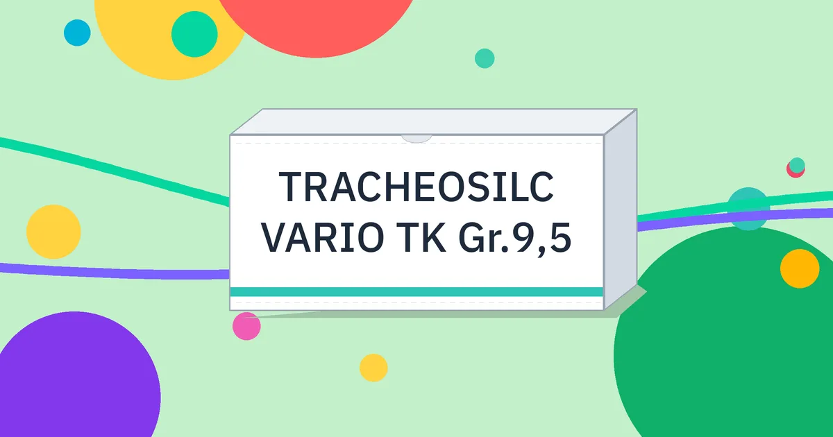 Symbolbild: Packung mit der Aufschrift TRACHEOSILC VARIO TK Gr.9,5 (PZN 14348391) – Verfügbarkeit und Bezug in Apotheken in Frankfurt am Main