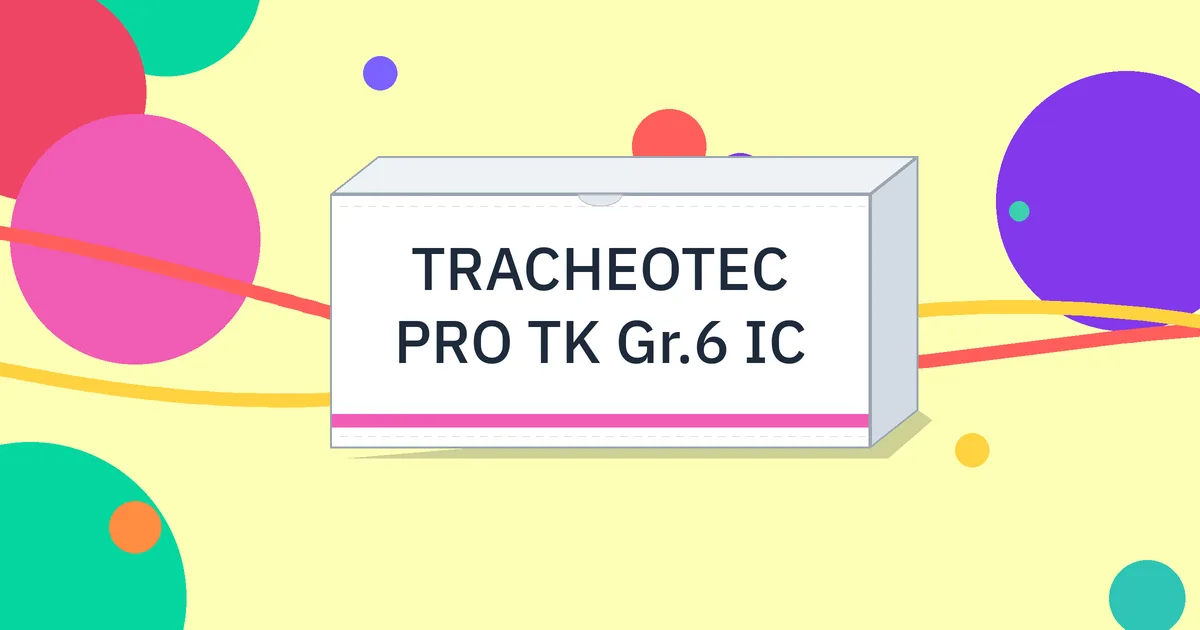 Symbolbild: Packung mit der Aufschrift TRACHEOTEC PRO TK Gr.6 IC (PZN 14285443) – Verfügbarkeit und Bezug in Apotheken in Frankfurt am Main