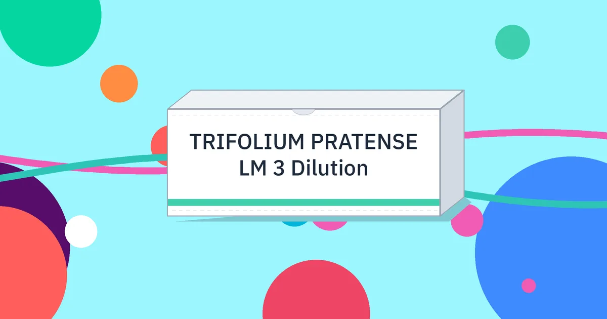 Symbolbild: Packung mit der Aufschrift TRIFOLIUM PRATENSE LM 3 Dilution (PZN 13226562) – Verfügbarkeit und Bezug in Apotheken in Frankfurt am Main