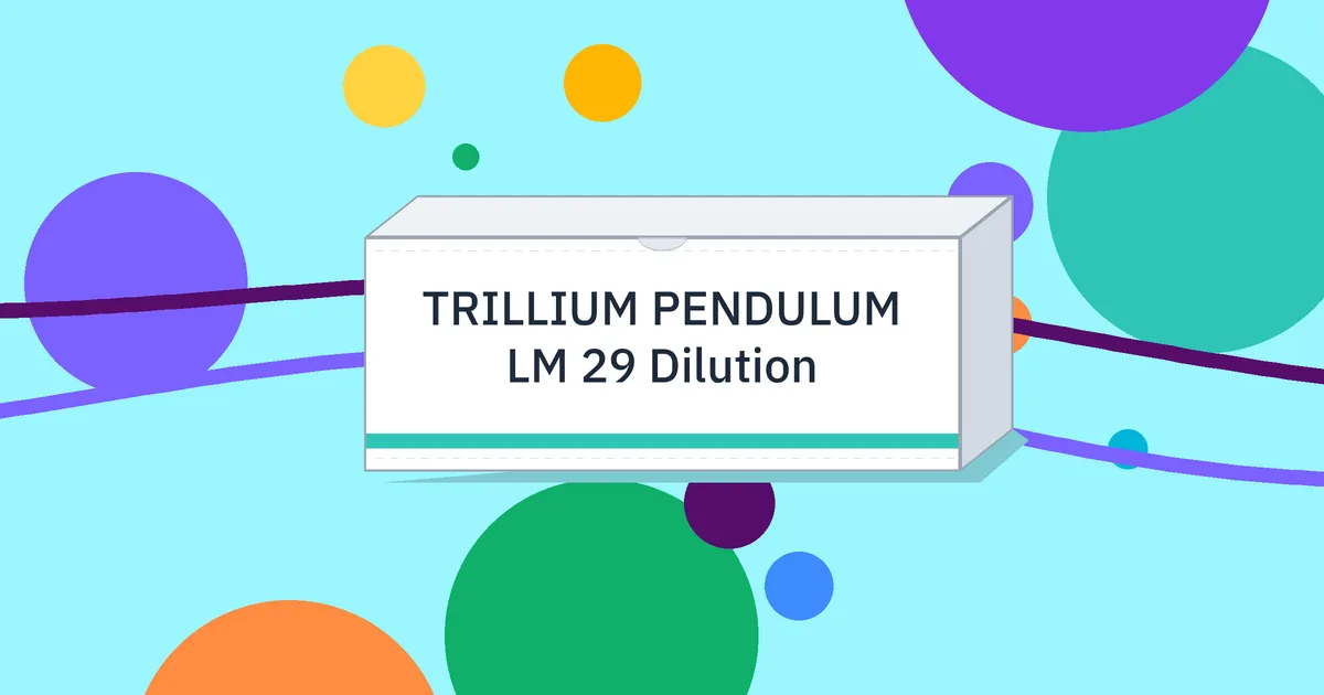 Symbolbild: Packung mit der Aufschrift TRILLIUM PENDULUM LM 29 Dilution (PZN 13227314) – Verfügbarkeit und Bezug in Apotheken in Frankfurt am Main
