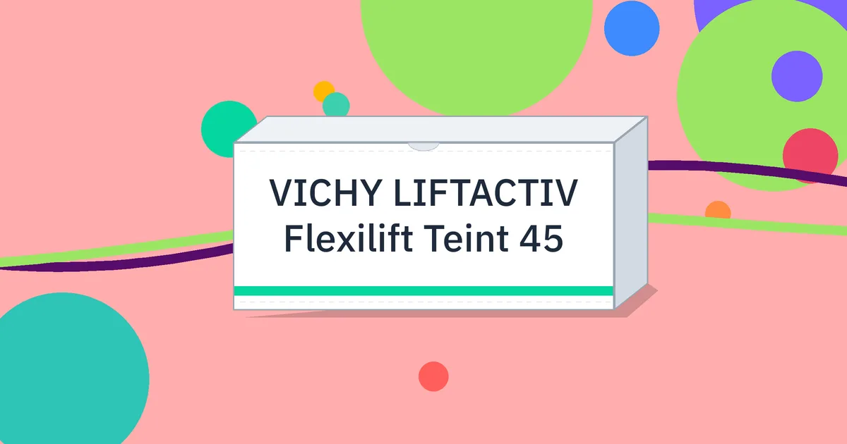 Symbolbild: Packung mit der Aufschrift VICHY LIFTACTIV Flexilift Teint 45 (PZN 05510289) – Verfügbarkeit und Bezug in Apotheken in Frankfurt am Main