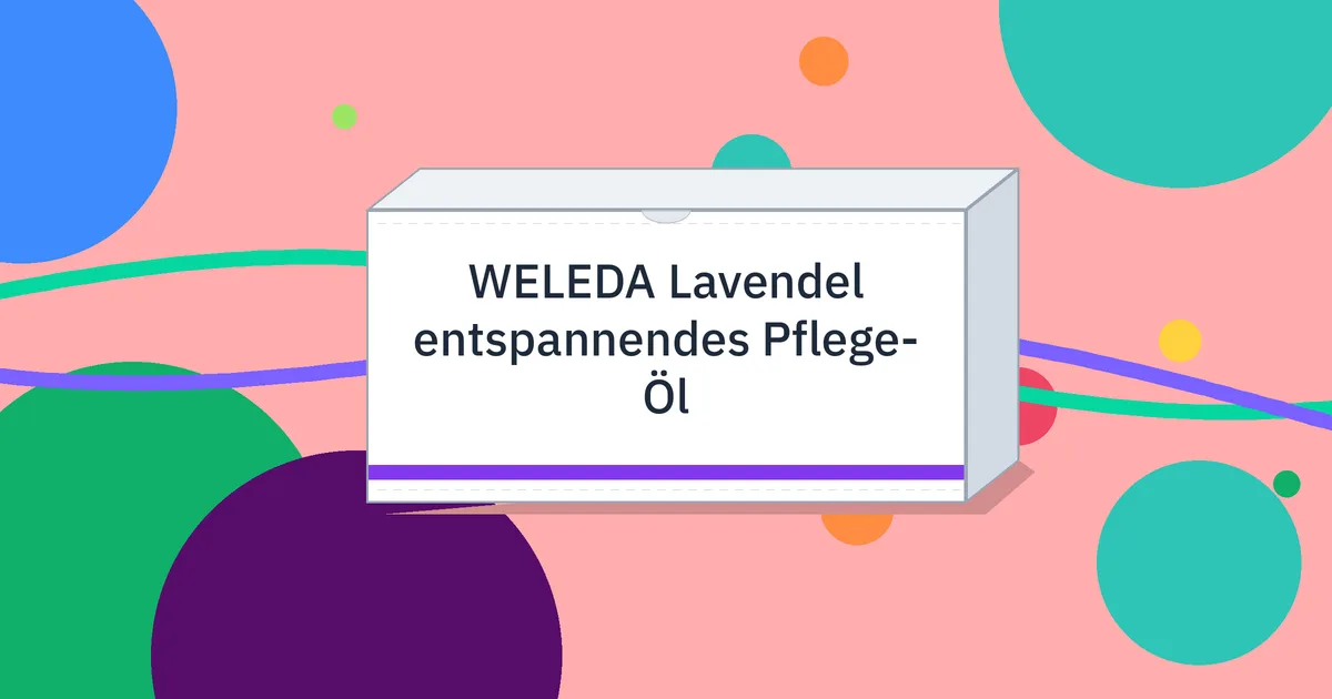 Symbolbild: Packung mit der Aufschrift WELEDA Lavendel entspannendes Pflege-Öl (PZN 16958403) – Verfügbarkeit und Bezug in Apotheken in Frankfurt am Main