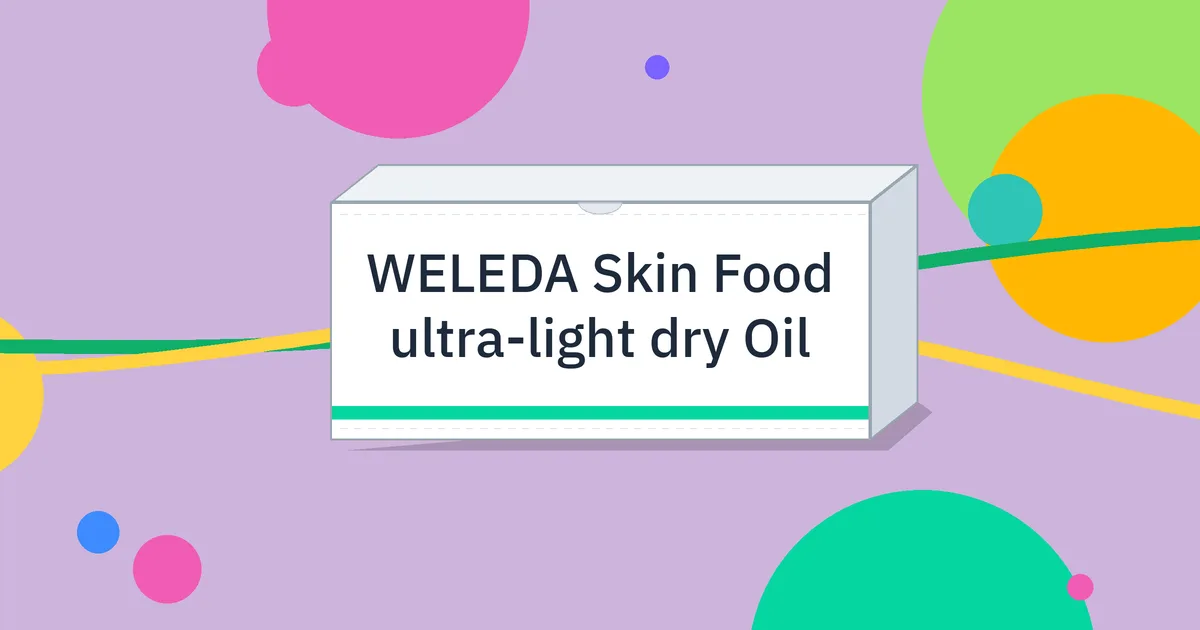 Symbolbild: Packung mit der Aufschrift WELEDA Skin Food ultra-light dry Oil (PZN 19367708) – Verfügbarkeit und Bezug in Apotheken in Frankfurt am Main