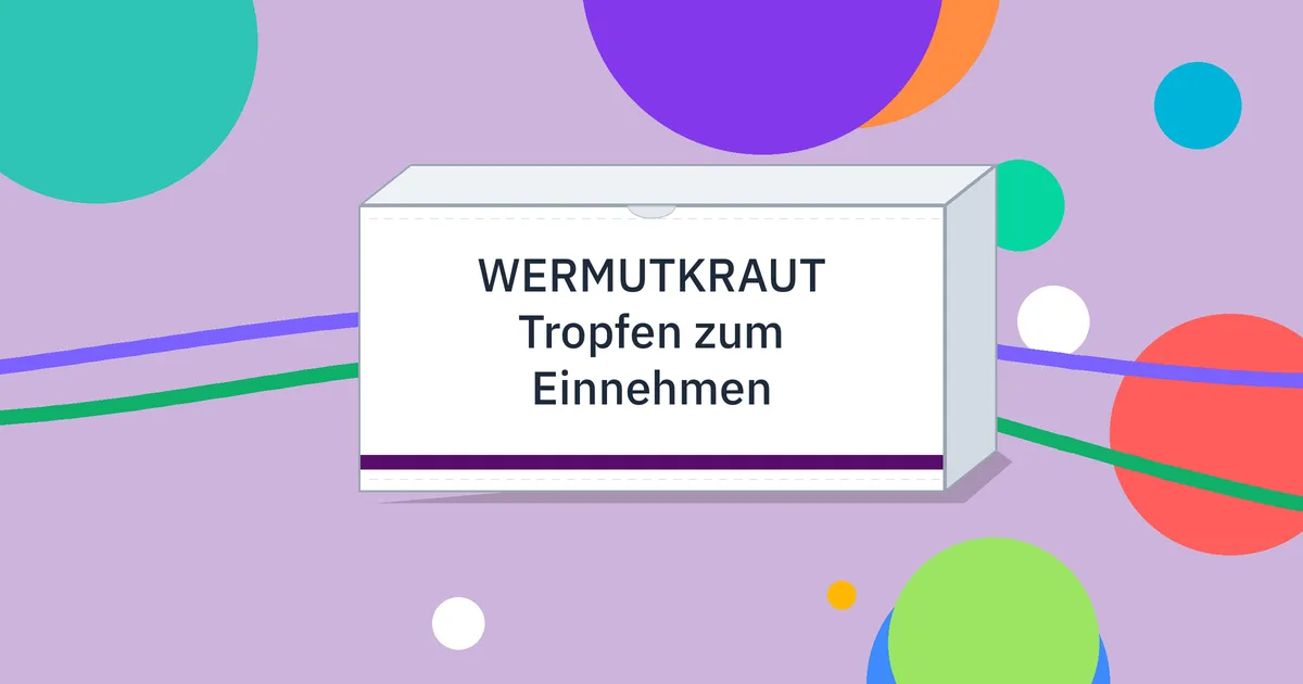 Symbolbild: Packung mit der Aufschrift WERMUTKRAUT Tropfen zum Einnehmen (PZN 17427837) – Verfügbarkeit und Bezug in Apotheken in Frankfurt am Main