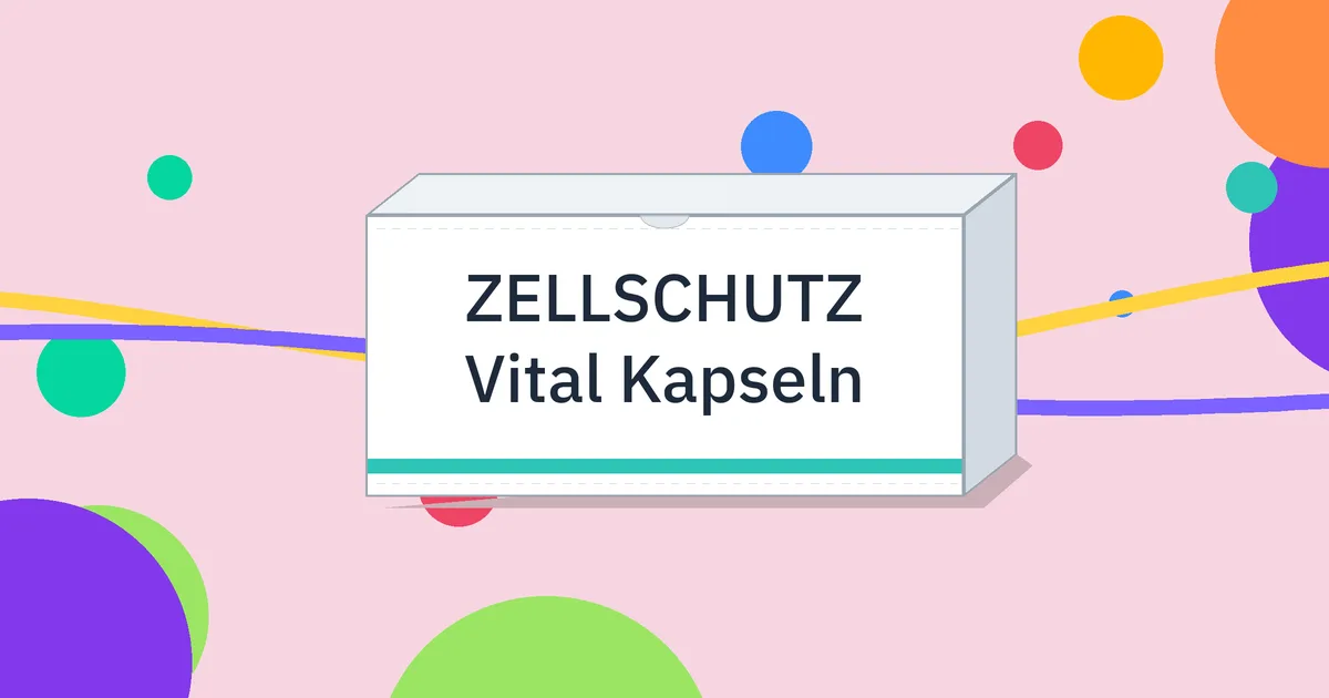 Symbolbild: Packung mit der Aufschrift ZELLSCHUTZ Vital Kapseln (PZN 18810544) – Verfügbarkeit und Bezug in Apotheken in Frankfurt am Main