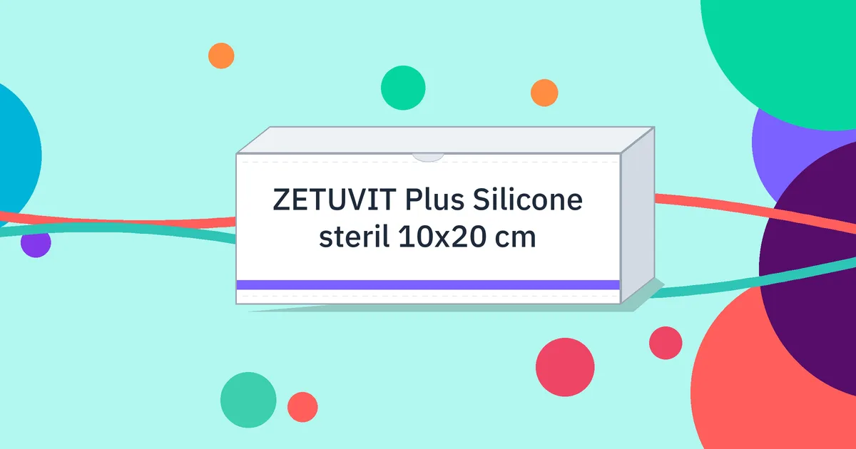 Symbolbild: Packung mit der Aufschrift ZETUVIT Plus Silicone steril 10x20 cm (PZN 19679773) – Verfügbarkeit und Bezug in Apotheken in Frankfurt am Main