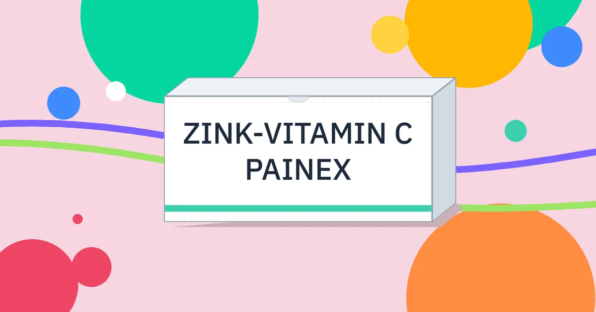 Symbolbild: Packung mit der Aufschrift ZINK-VITAMIN C PAINEX (PZN 10047296) – Verfügbarkeit und Bezug in Apotheken in Frankfurt am Main