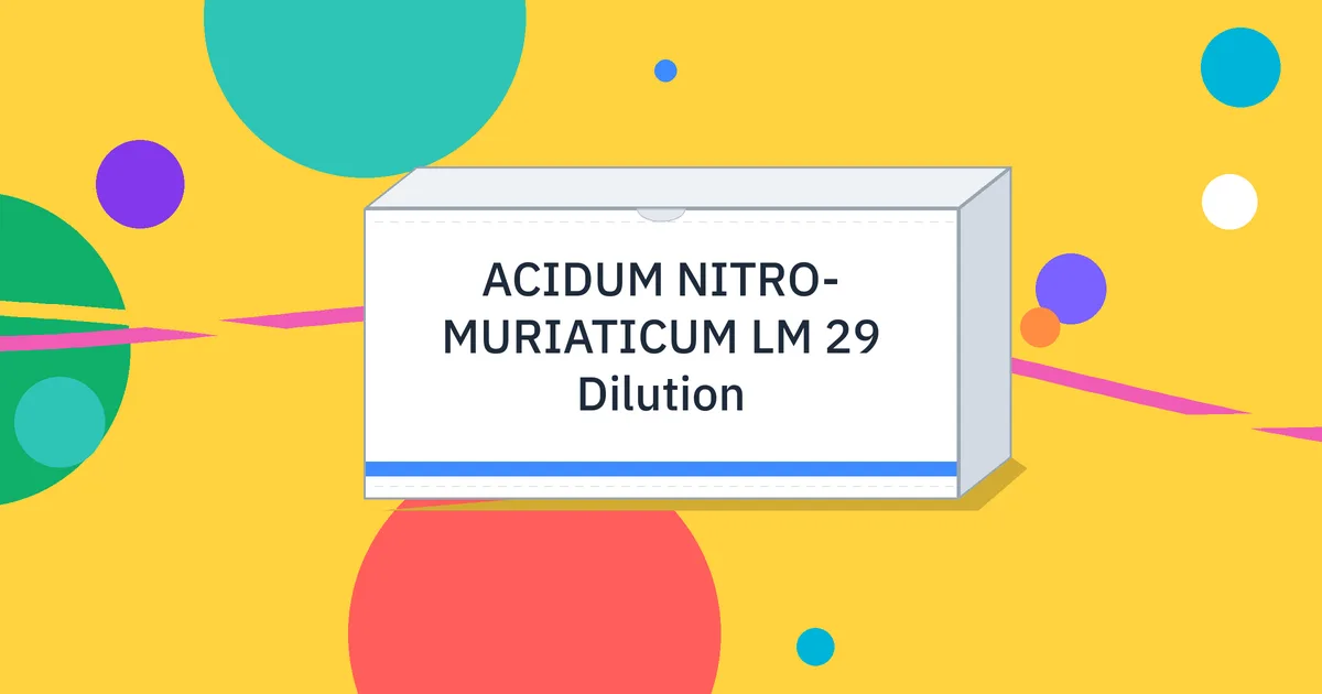 Symbolbild: Packung mit der Aufschrift ACIDUM NITRO-MURIATICUM LM 29 Dilution (PZN 13280521) – Verfügbarkeit und Bezug in Apotheken in Frankfurt am Main