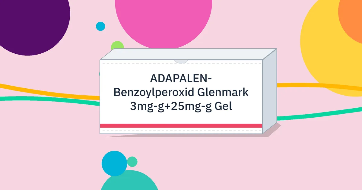 Symbolbild: Packung mit der Aufschrift ADAPALEN-Benzoylperoxid Glenmark 3mg-g+25mg-g Gel (PZN 19790341) – Verfügbarkeit und Bezug in Apotheken in Frankfurt am Main