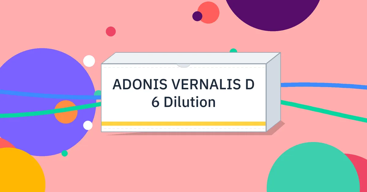 Symbolbild: Packung mit der Aufschrift ADONIS VERNALIS D 6 Dilution (PZN 02605718) – Verfügbarkeit und Bezug in Apotheken in Frankfurt am Main